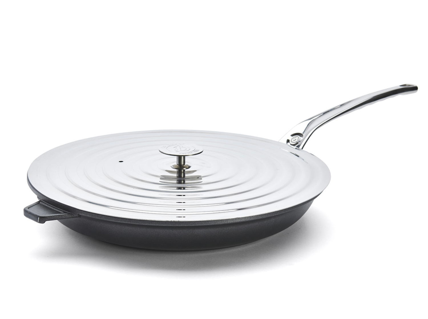 Couvercle universel inox spécial poêle de Buyer | Cuisin'Store